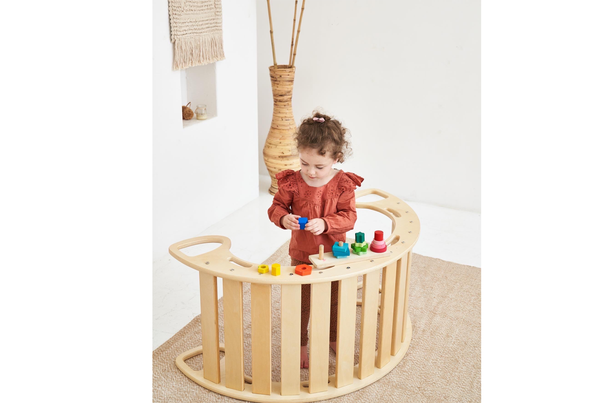 Natural Large Rocker Balance Board | Ezzro